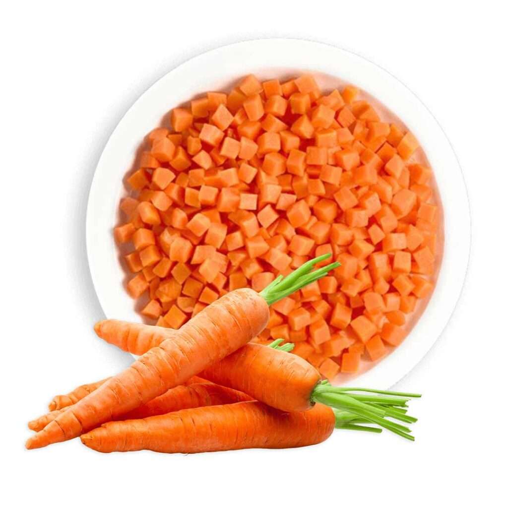 IQF Carrot Dices | Frozen Carrot Dice manufacturers in India